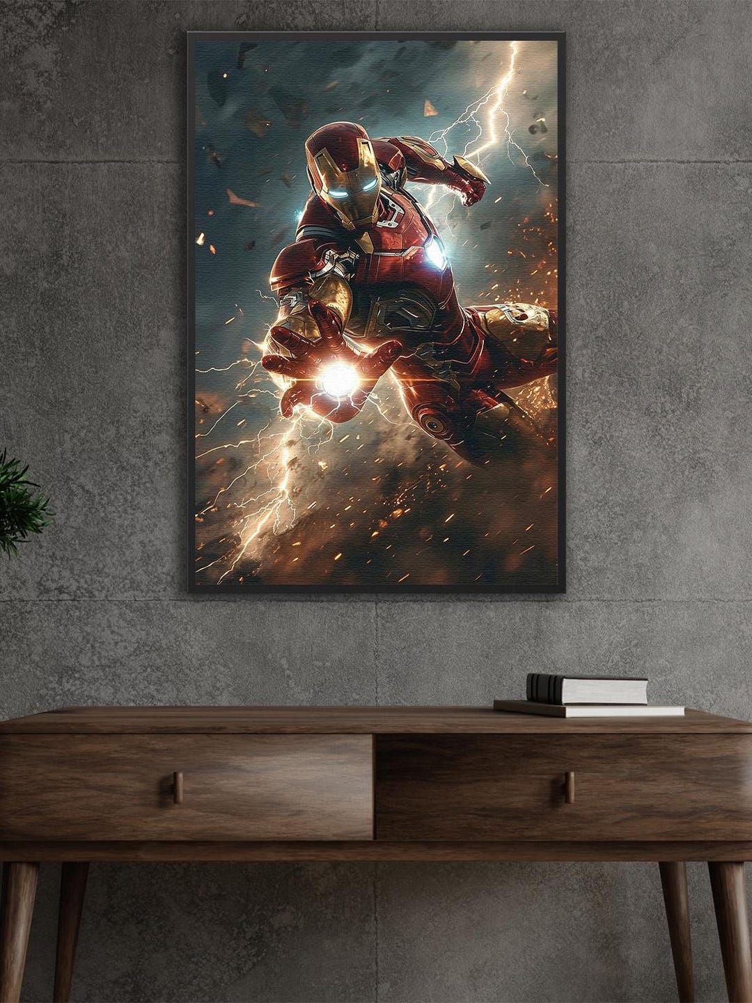 Light Painting - Superhero. Night Light Canvas Art,led Lights Space ...