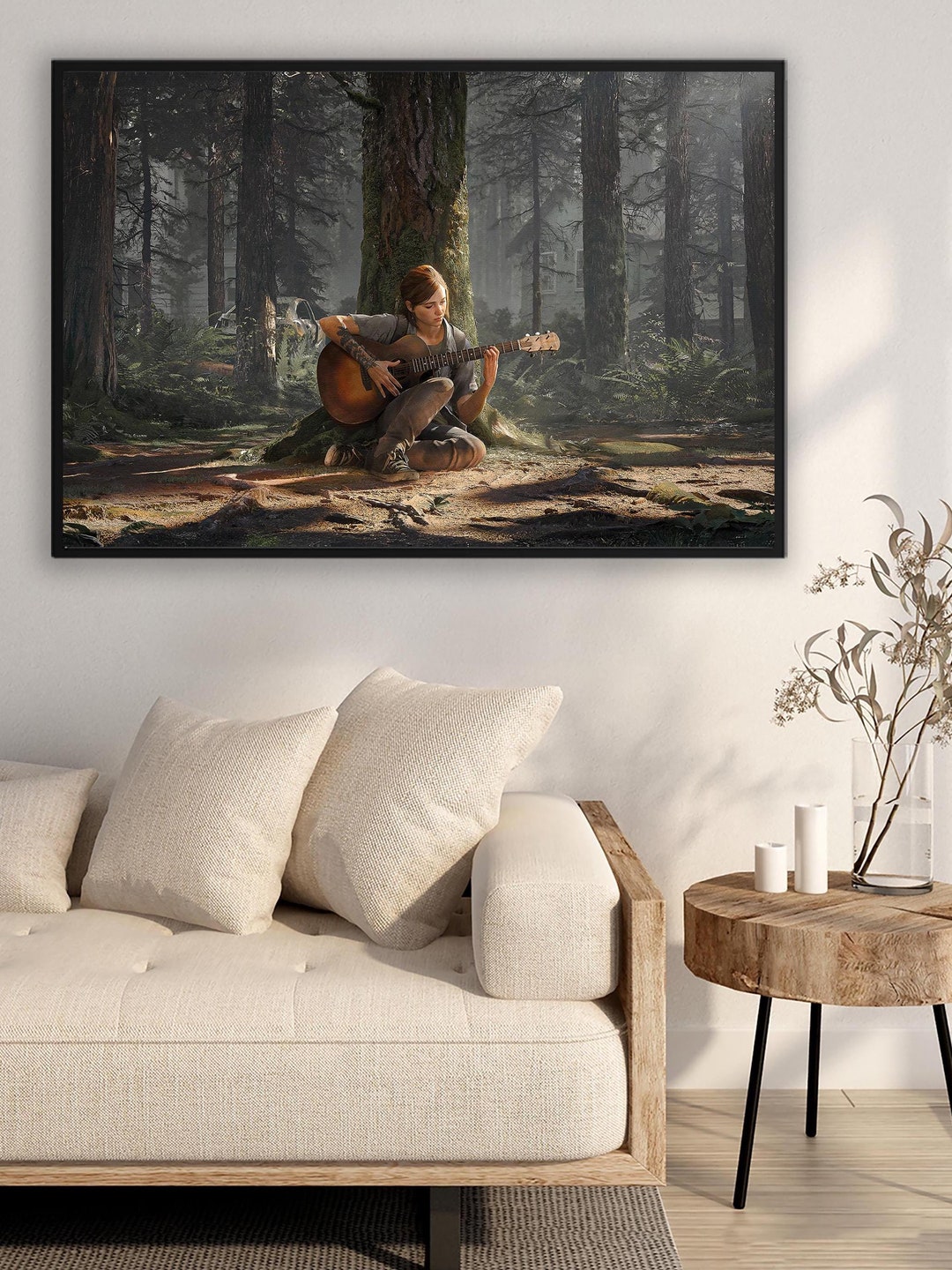 ELLIE LED Light Painting Video Game LED Wall Art, Game Room Decor, Neon ...