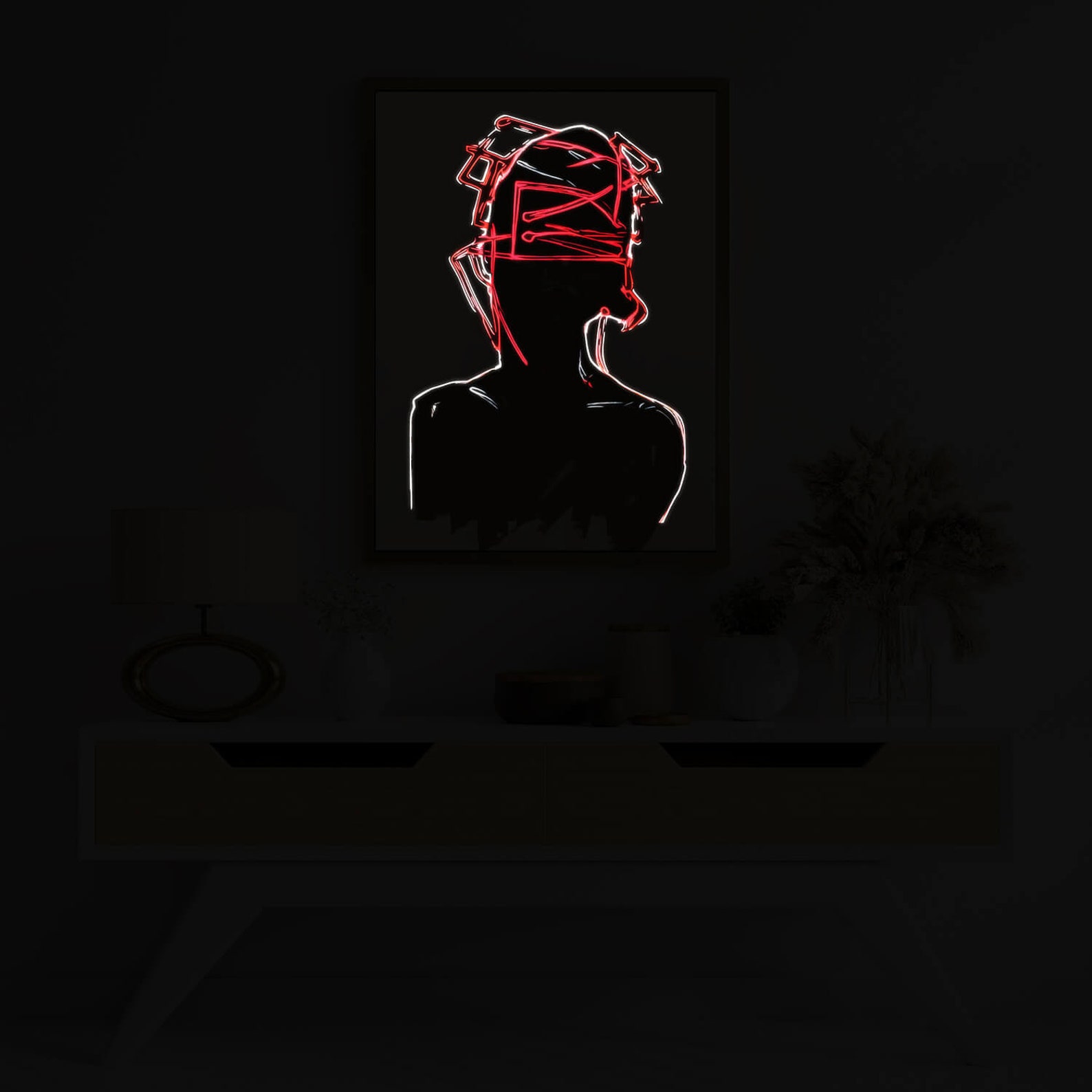 Inky Emotions Lighted LED Canvas Art Unique Light up Painting, Luxury ...