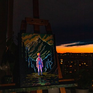 Pixel Art LED Light up Canvas Luminous Wall Art 8bit Art Kid Painting ...