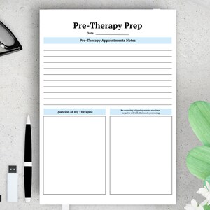 Bipolar Therapy Anxiety Planner, Printable Therapy Journal, Bipolar ...