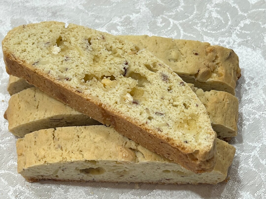 White Chocolate Almond Biscotti - Etsy