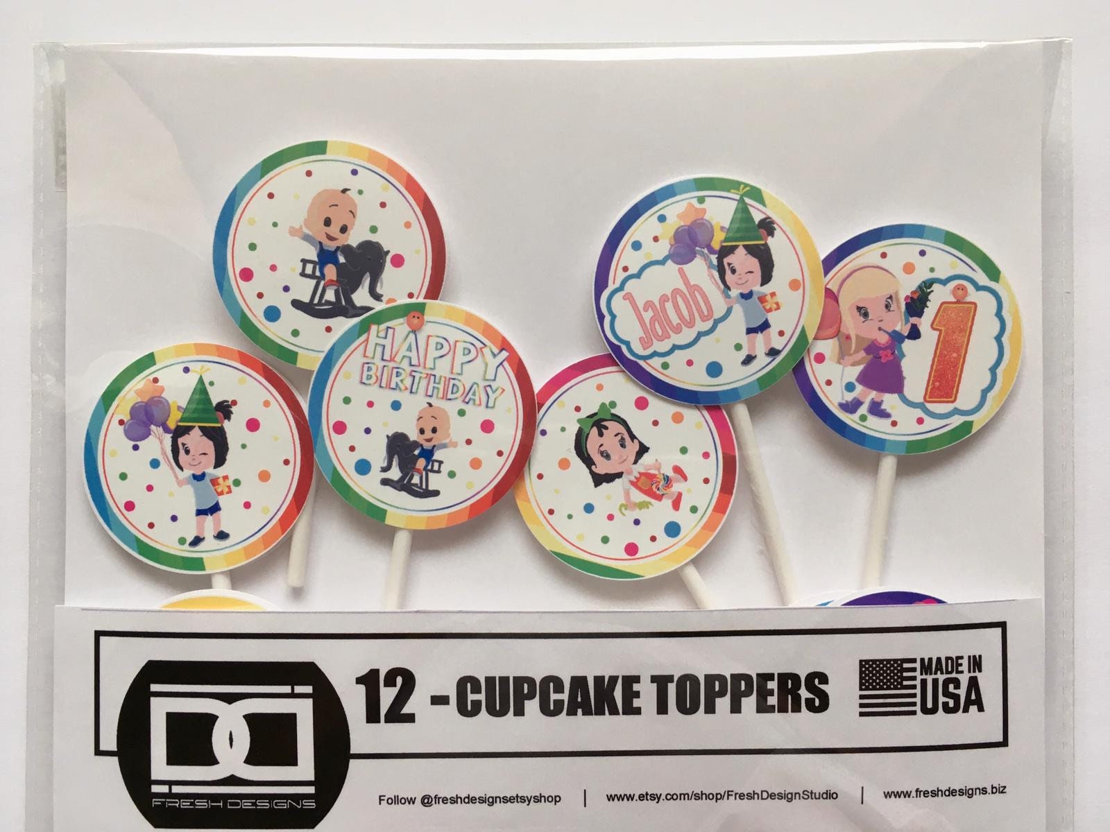 DIGITAL DOWNLOAD Family Cupcake Toppers - Etsy