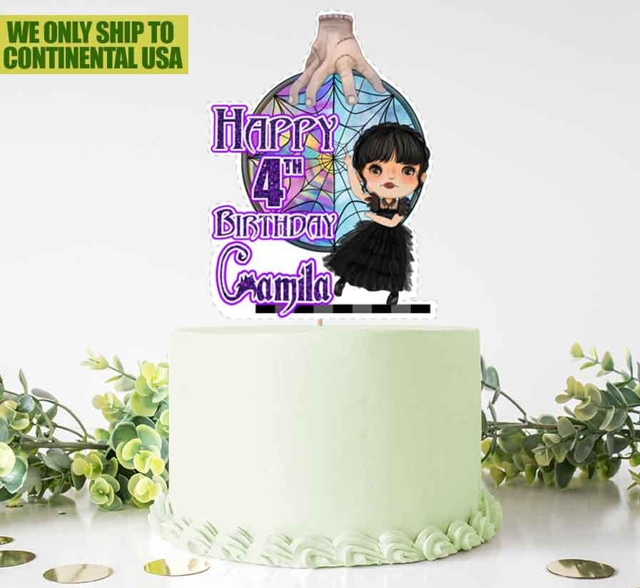 DIGITAL DOWNLOAD Wednesday Cake Topper Wednesday Halloween - Etsy