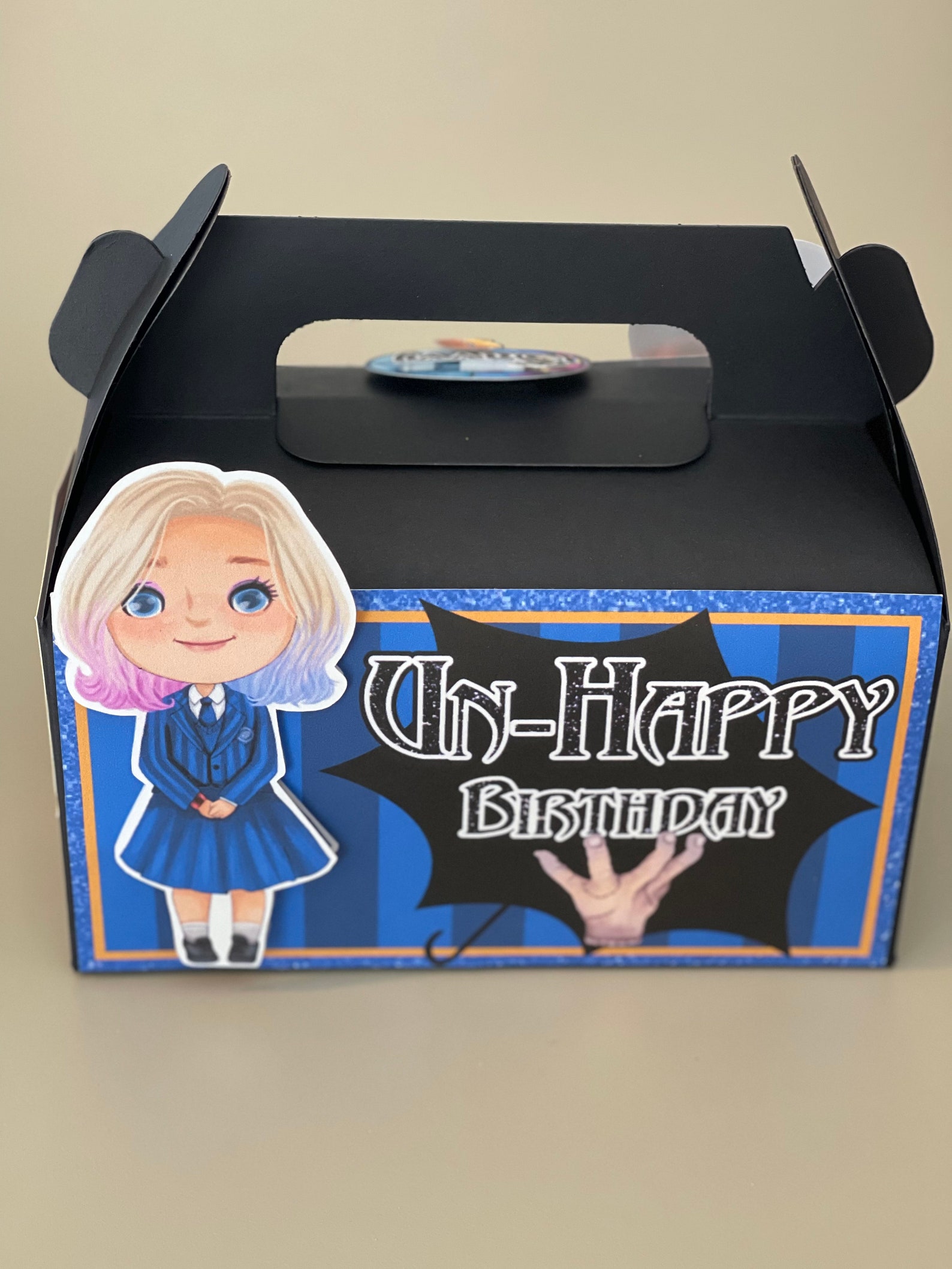 Wednesday Favor Box Addams Family Favor Box Wednesday Treat - Etsy