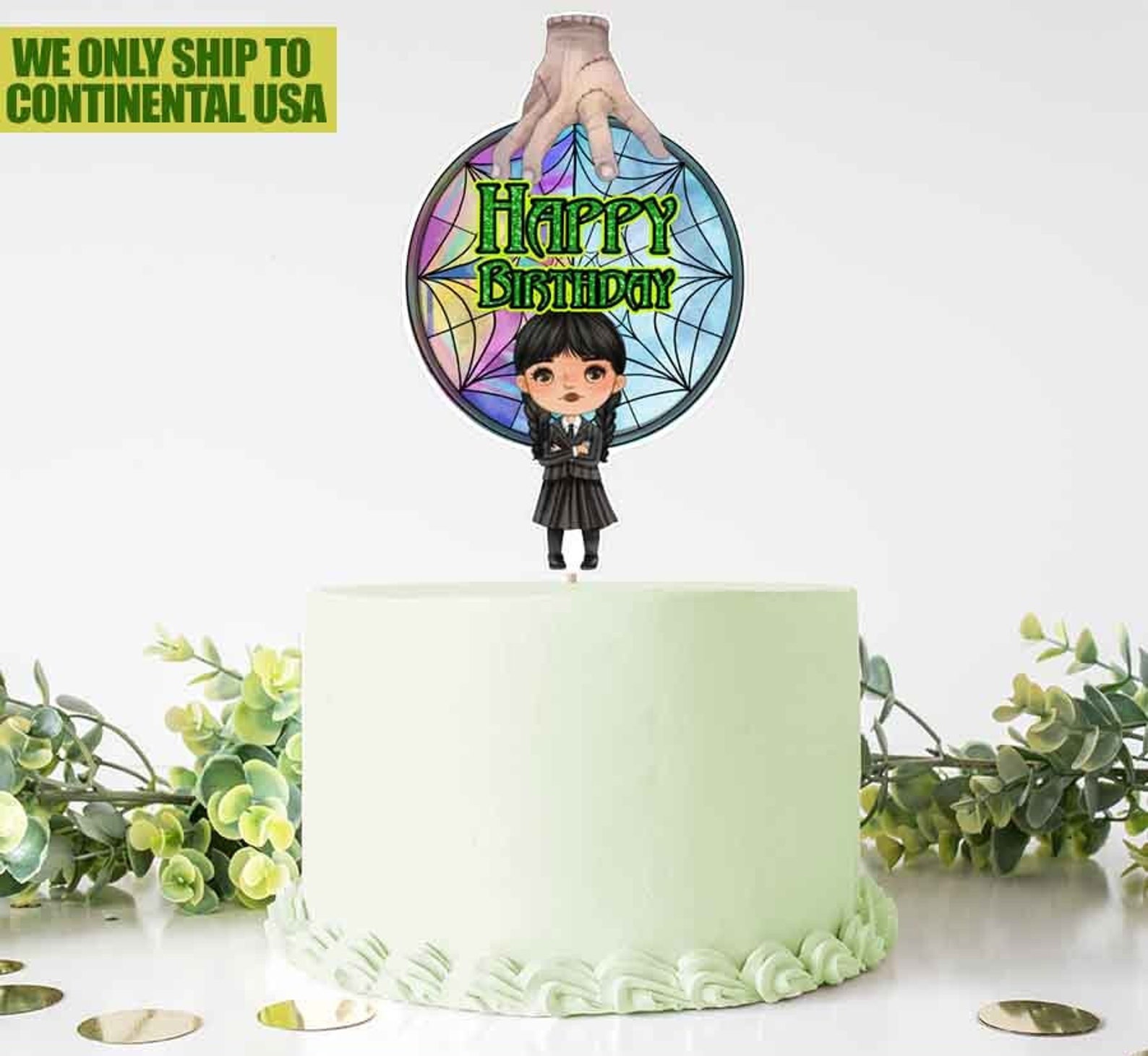 DIGITAL DOWNLOAD Wednesday Cake Topper Wednesday Halloween - Etsy