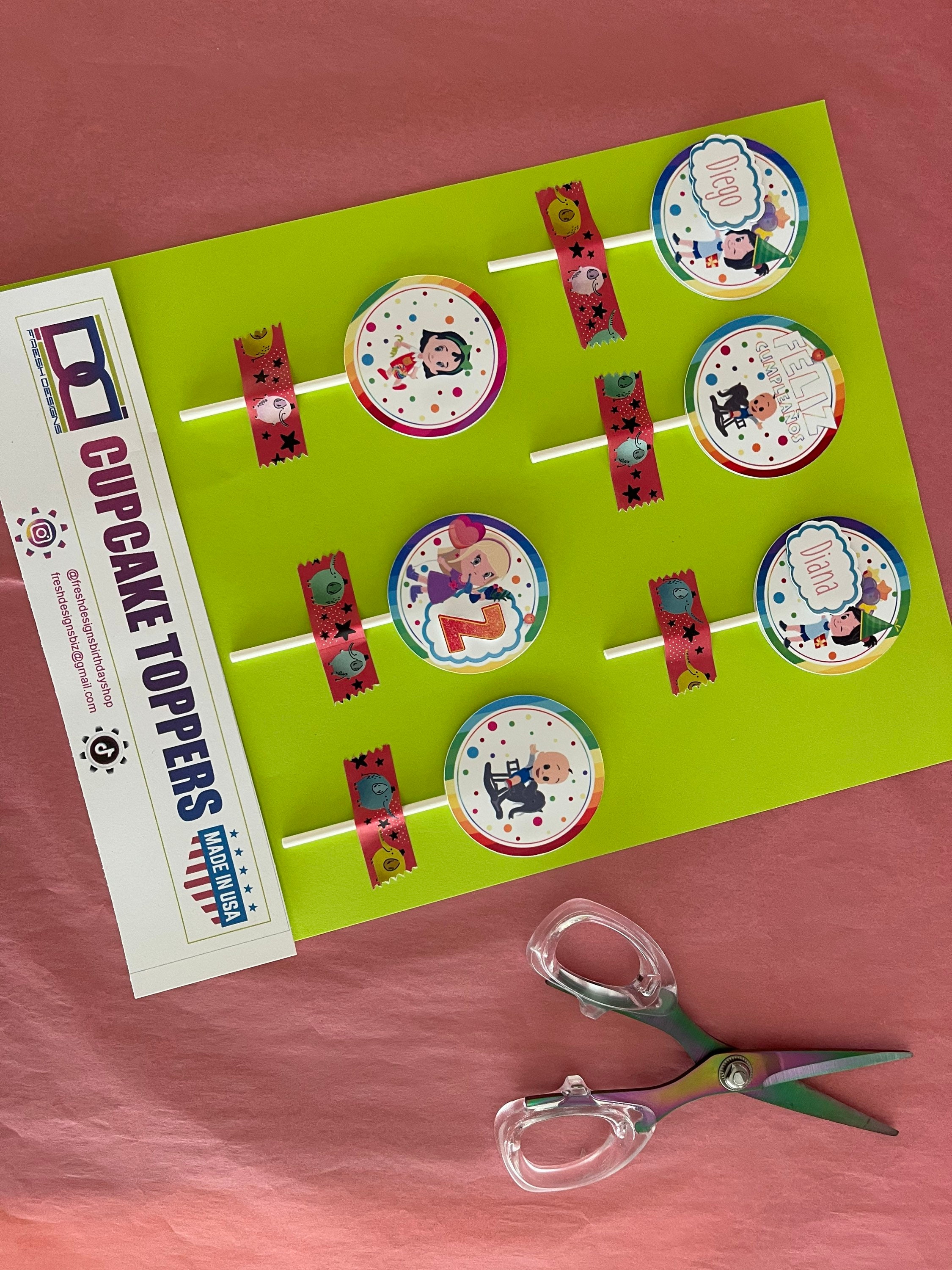 Family Cupcake Toppers - Etsy