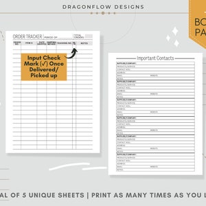 Order Form Printable: T-shirt, Tumbler & Custom Order Form Templates ...