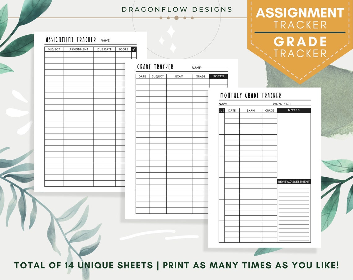 Homeschool Lesson Planner PDF Printable | Curriculum Map Organizer ...