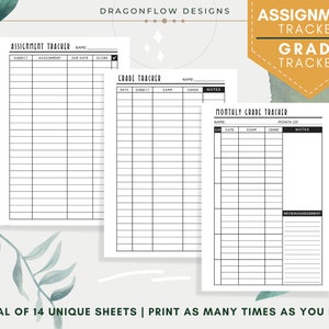 Homeschool Lesson Planner PDF Printable | Curriculum Map Organizer ...