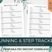 Running and Walking Tracker Printable PDF Download | Jogging Journal ...