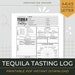 Tequila Tasting Journal Printable Download | Mezcal Review Log PDF ...