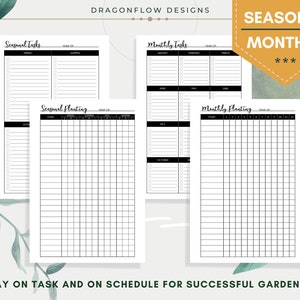 Complete Garden Planner Bundle for Vegetable, Herb & Flower Gardening ...