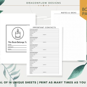 Candle Making Planner Bundle Template | Candle Business Logbook ...