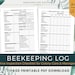 Beekeeping Log Printable Download | Beehive Inspection Checklist ...