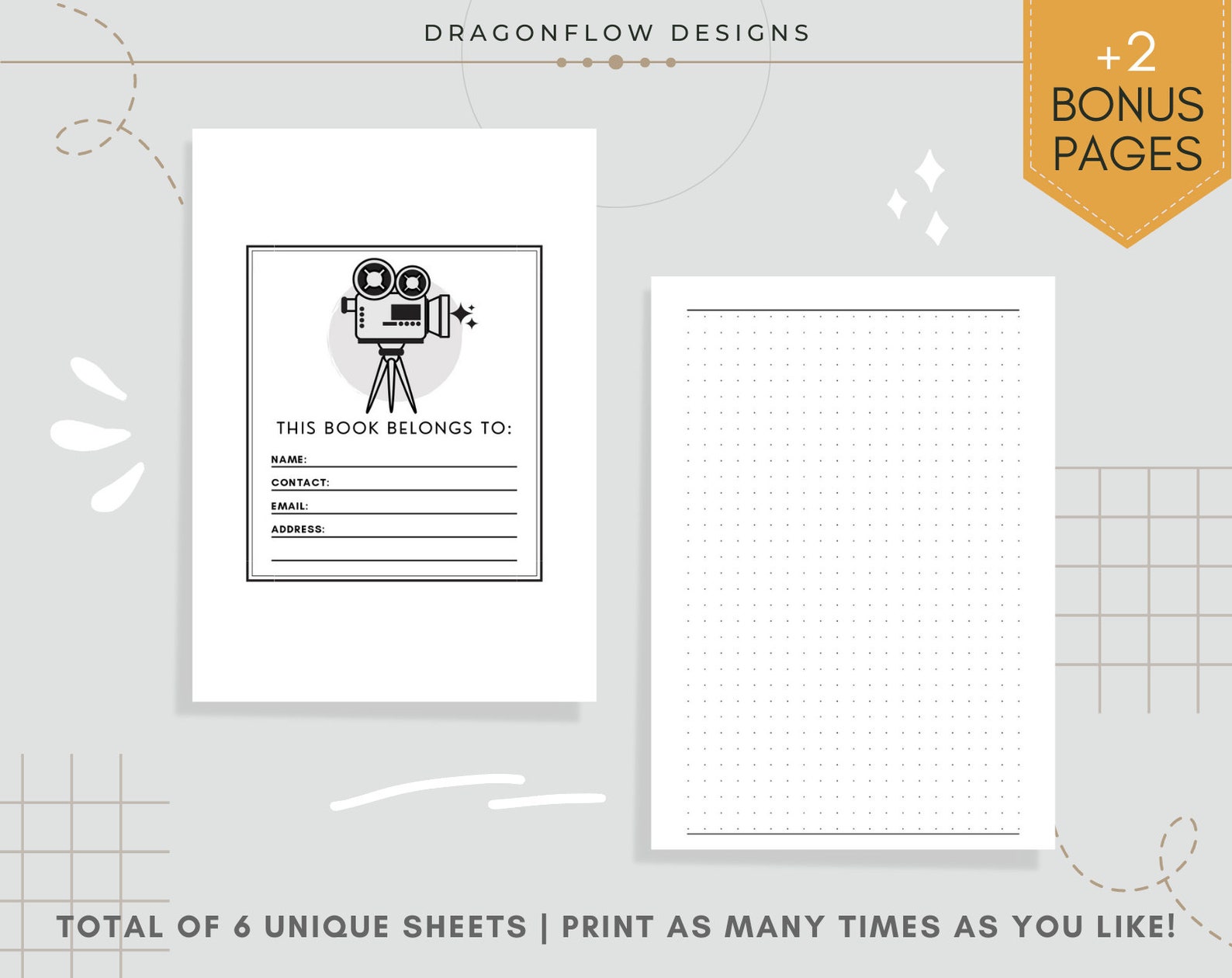 Movie Review Log Printable Download | Film Critic Journal PDF Template ...