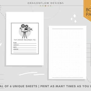 Movie Review Log Printable Download | Film Critic Journal PDF Template ...