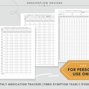 Fibromyalgia Journal Printable Template | Fibro Pain Tracker PDF ...