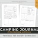 Campground Log PDF Printable Download | Camping Journal Template ...