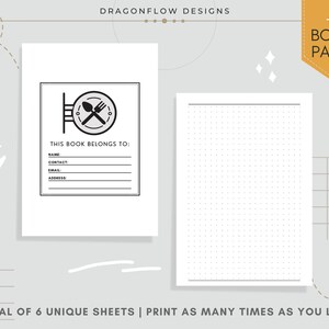 Restaurant Review Log Printable Download | Foodie Journal PDF Template ...