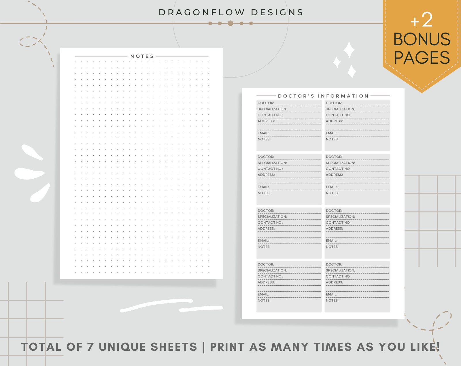 Migraine Tracker Printable Template | Headache Journal PDF Download ...