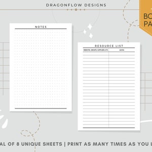 3D Printing Log Printable Download, Record Project Details, Print ...