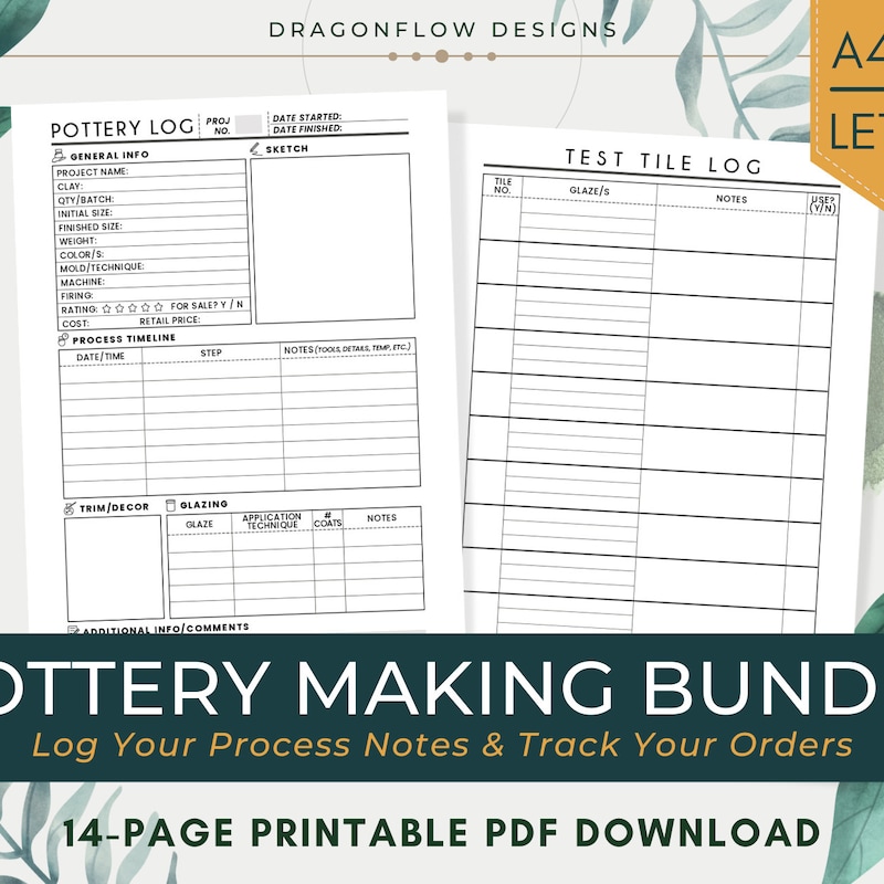 Slab Pottery Template - Etsy