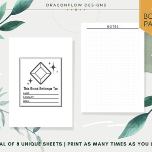 Diamond Painting Log Printable Download | Record Design Details ...