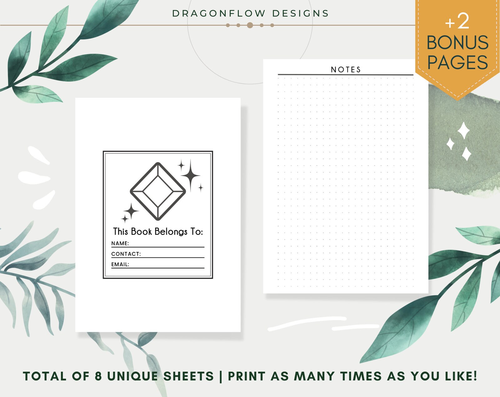 Diamond Painting Log Printable Download | Record Design Details ...