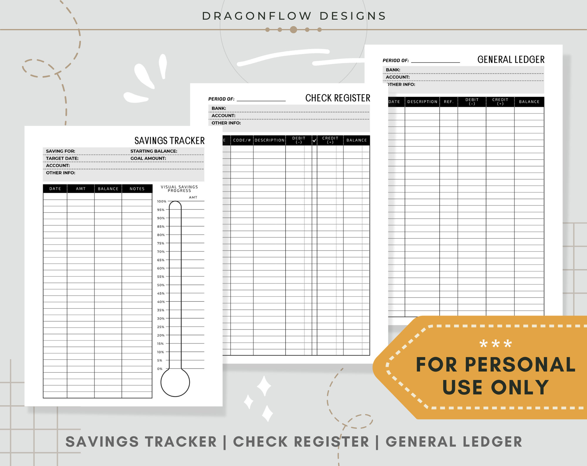 Financial Planner Printable PDF Download Budget Planner - Etsy