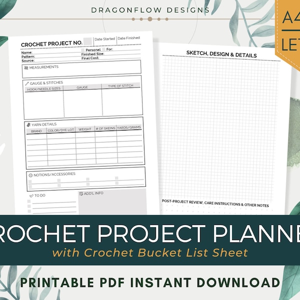 Crochet Graph Paper - Etsy