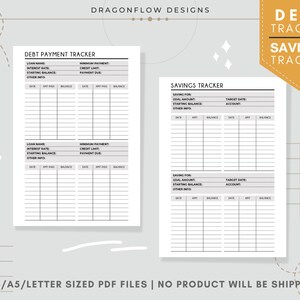 Monthly Budget Planner Printable PDF Download Financial | Etsy