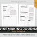 Wine Making Journal PDF Download | Homemade Wine Recipe Template ...