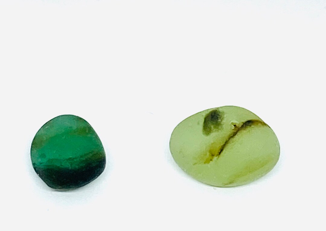 2 Multi Seaglass Pieces, Coloured Sea Glass, Unusual Multi Sea Glass ...