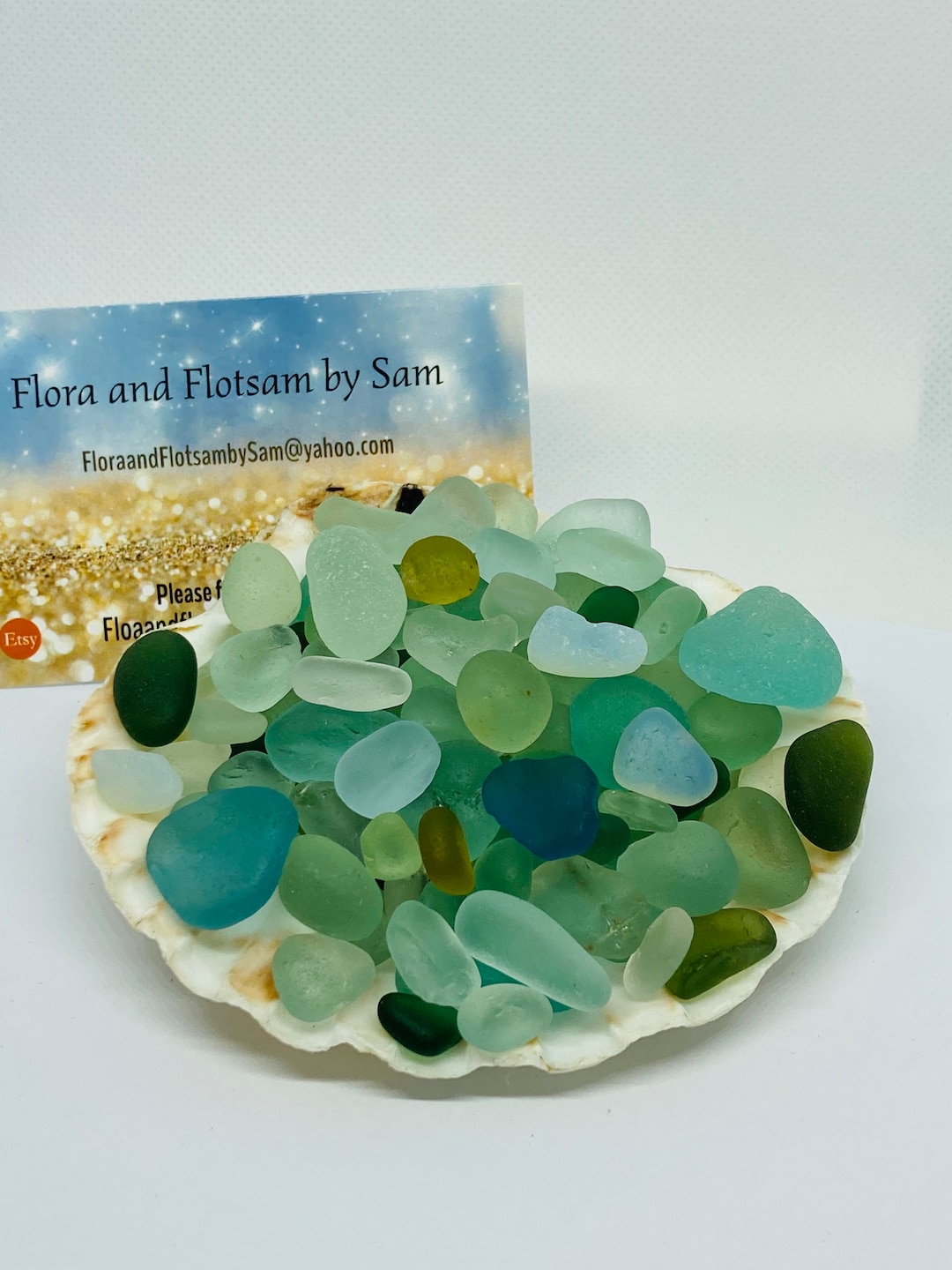 Sea Glass Mermaids Treasures Seaglass Filled Scallop Shell - Etsy