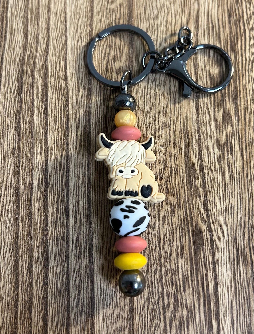 Highland Cow Keychain, Cow Lovers, Cow Print Keychain. - Etsy