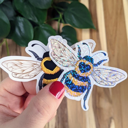 Bumble Bee Sticker Bumblebee Vinyl Decal Set 3 X - Etsy