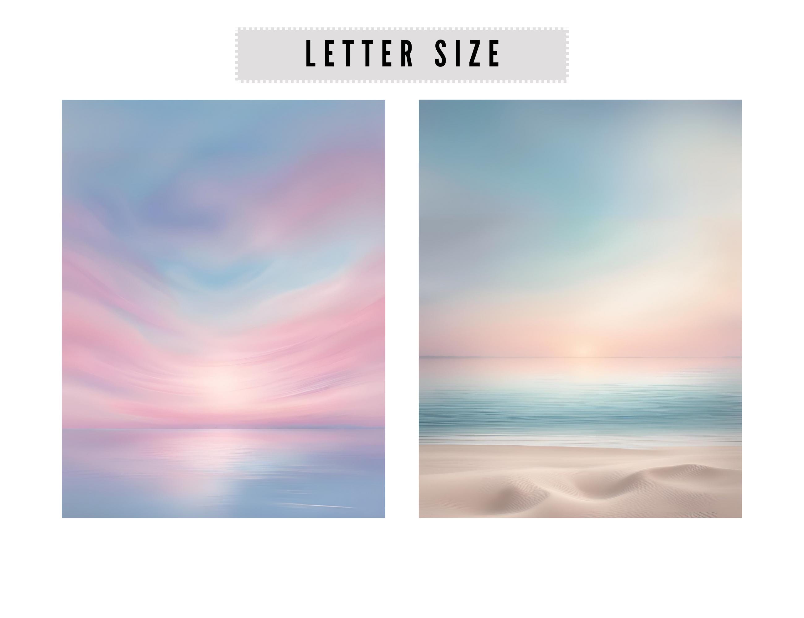 Soft Pastel Scenery Printable Papers Digital Papers - Etsy