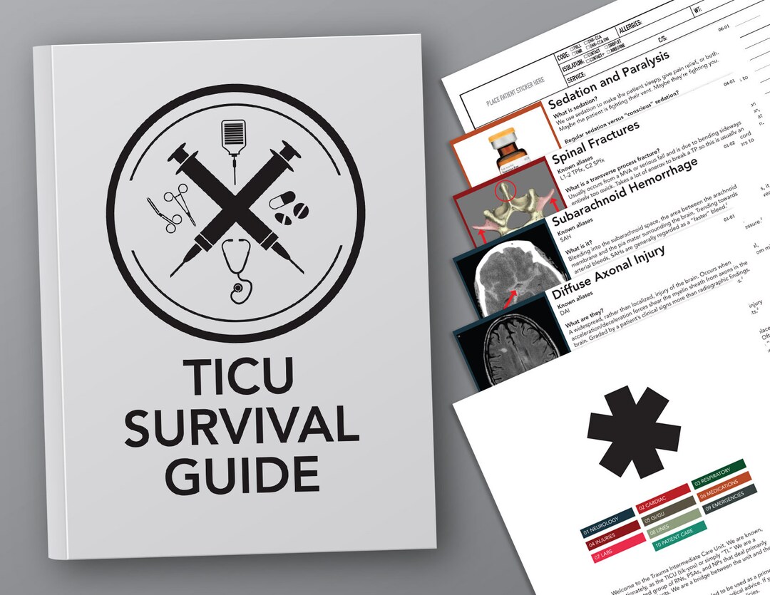 Trauma ICU Survival Guide / Nurse Gift / New Nurse / Intensive Care - Etsy