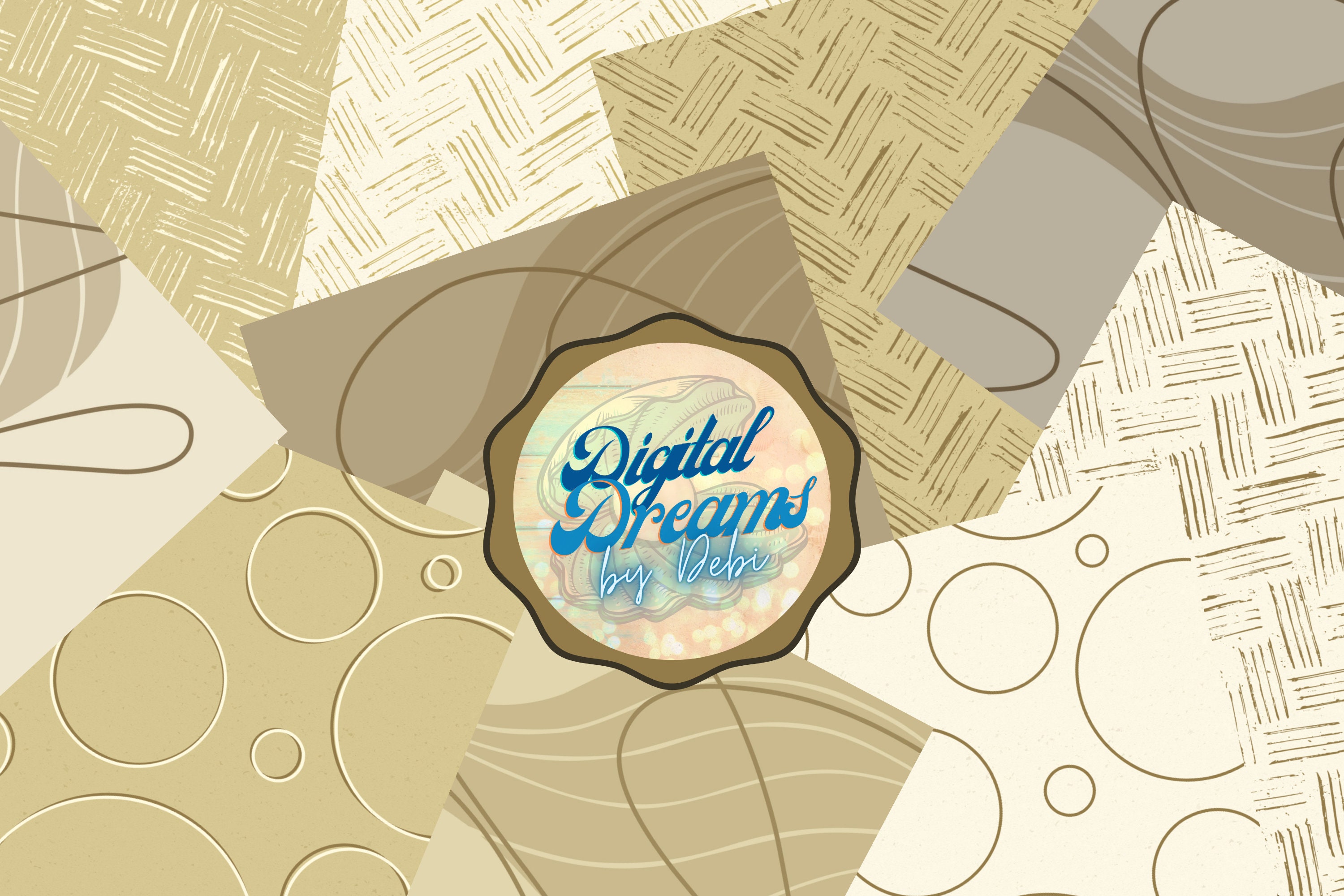 Lovely Bronze Tone Digital Paper Hi Resolution 10 Different Designs (4 ...