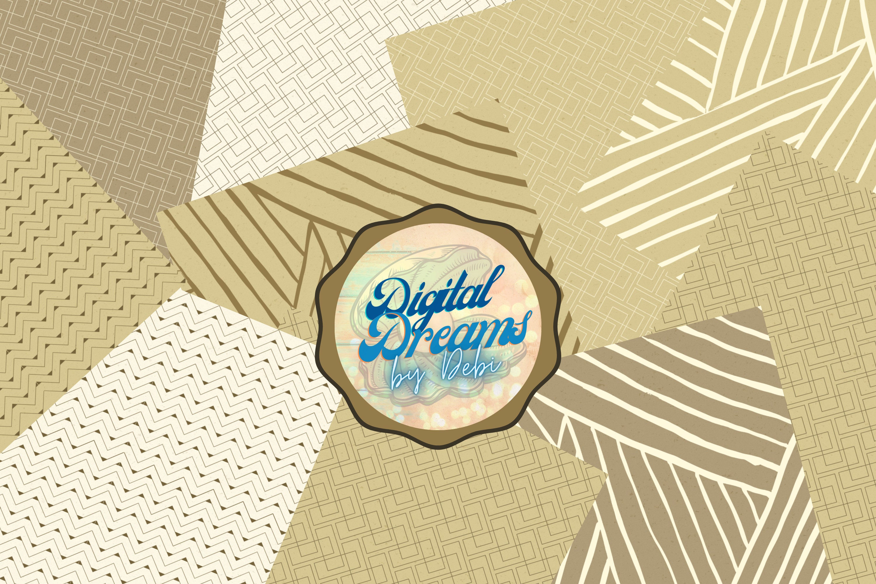 Lovely Bronze Tone Digital Paper Hi Resolution 10 Different Designs (2 ...