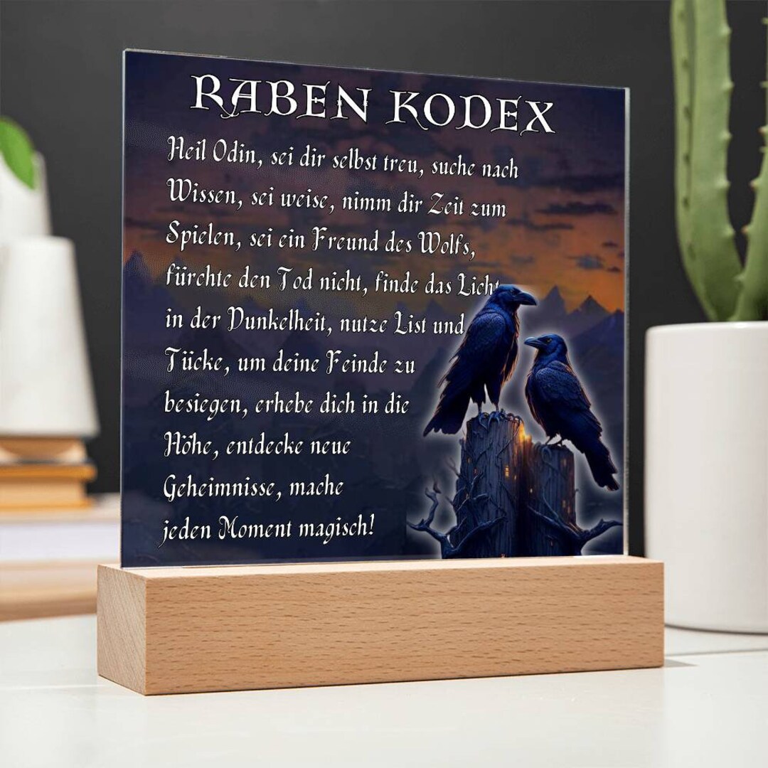 Raven Code With Munin and Hugin, Nordic Runes, Nordic Mythology Art ...