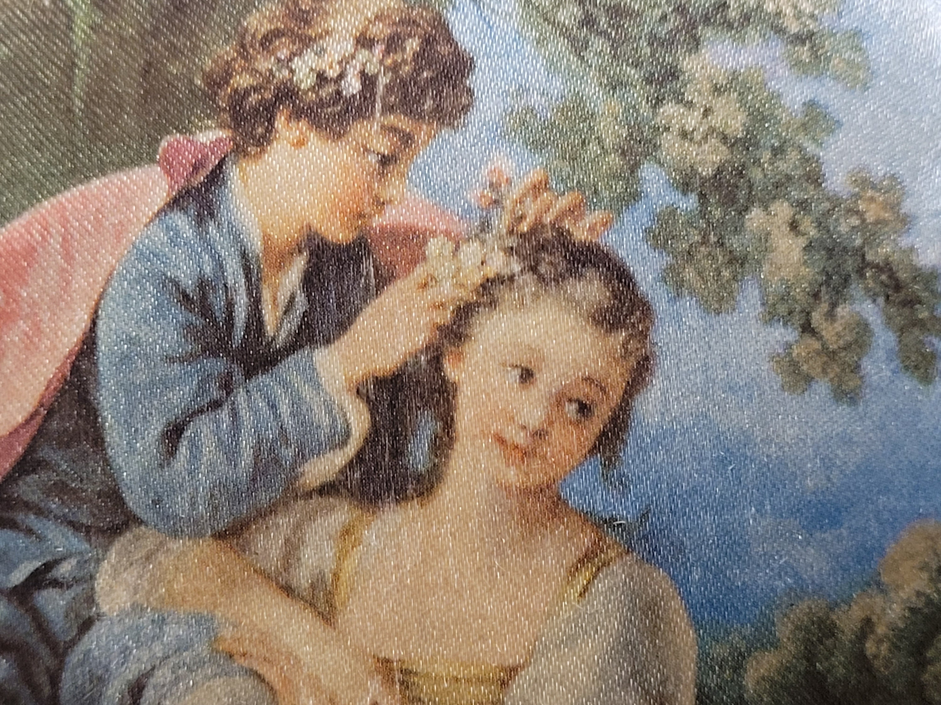 Vintage Renaissance Print in Oval Frame. - Etsy