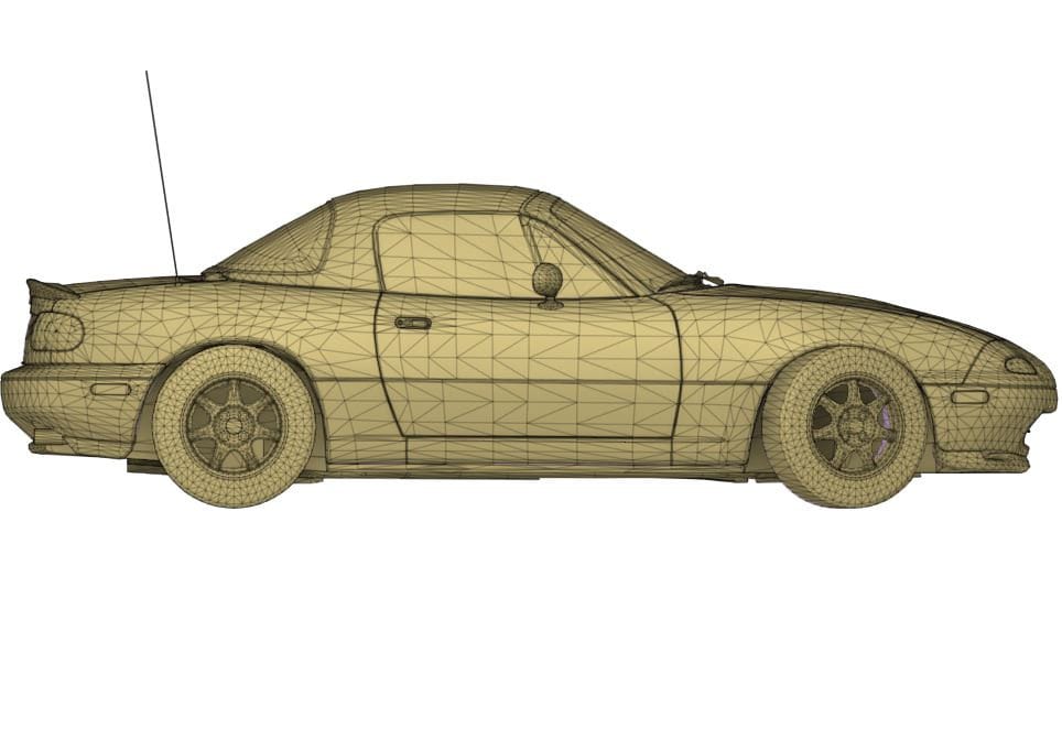 Mazda Miata 3D Model 1:1 Scale - Etsy