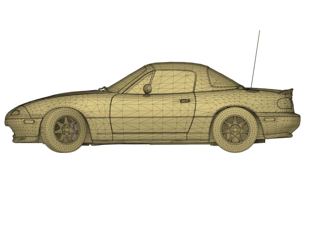 Mazda Miata 3D Model 1:1 Scale - Etsy