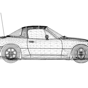 Miata OEM Hardtop 3D Printable Model 16piece - Etsy