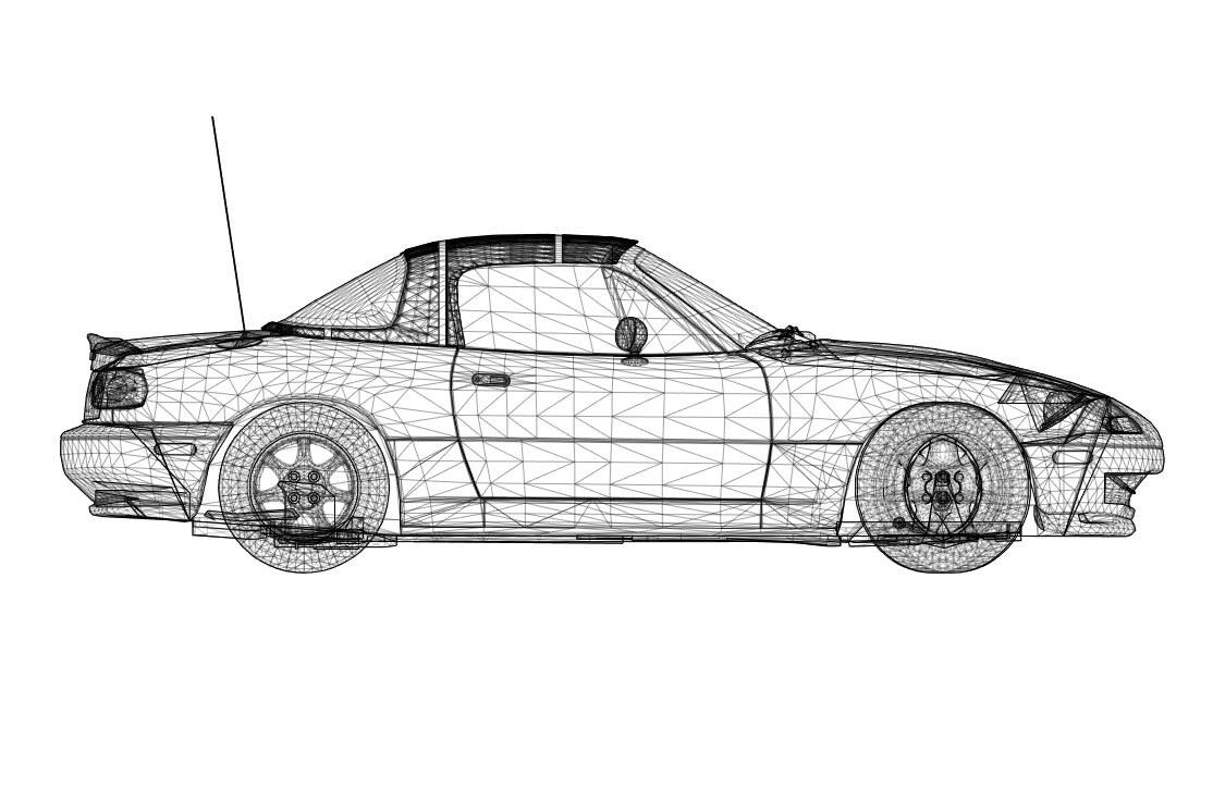 Miata OEM Hardtop 3D Printable Model 16piece - Etsy