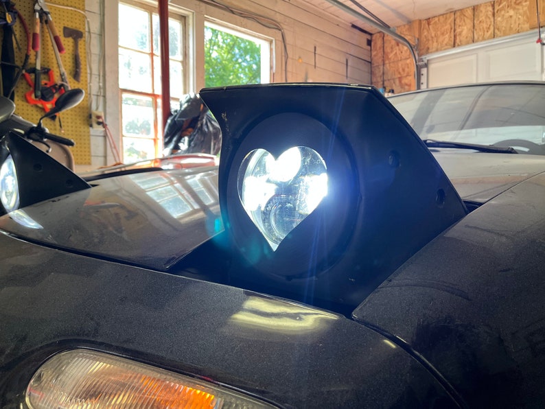Headlight Heart Flower Frame Accessory Decor Decal Mazda Miata Custom ...