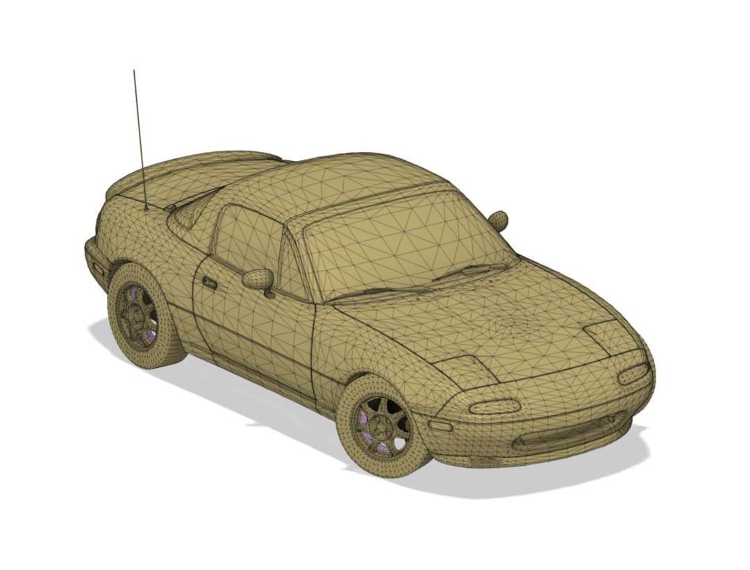 Mazda Miata 3D Model 1:1 Scale - Etsy