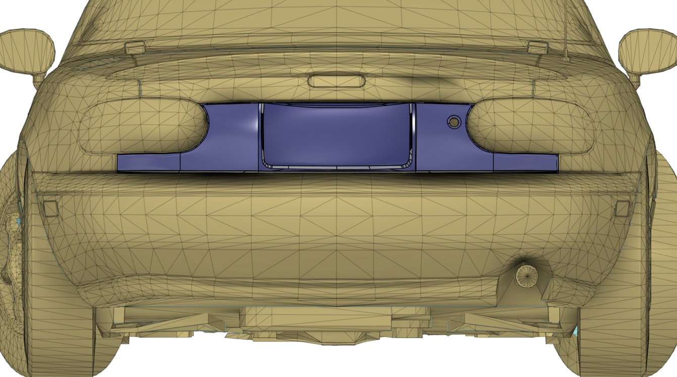 3D Printable '90-'97 Miata Rear Finish Panel - Etsy